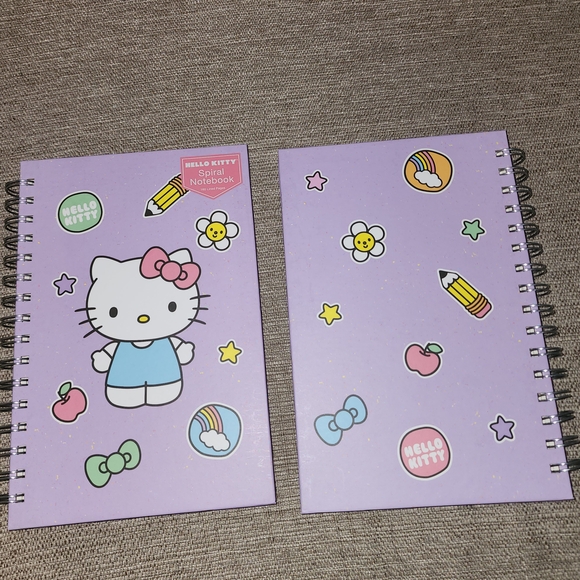 Hello Kitty | Office | Hello Kitty Purple Spiral Notebook Set | Poshmark